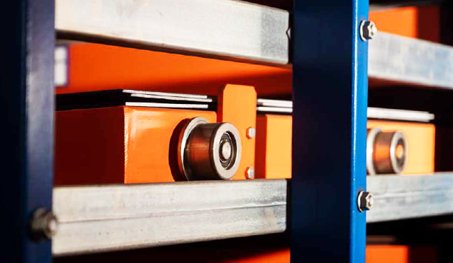 Roll Out Metal Structure Rack Heavy Duty Manual Horizontal Sheet Metal Storage Rack Industrial Use
