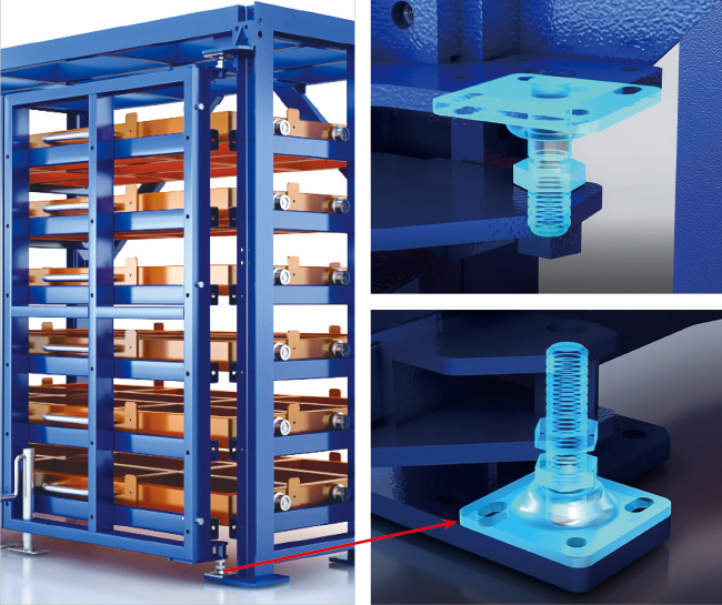 Roll Out Metal Structure Rack Heavy Duty Manual Horizontal Sheet Metal Storage Rack Industrial Use