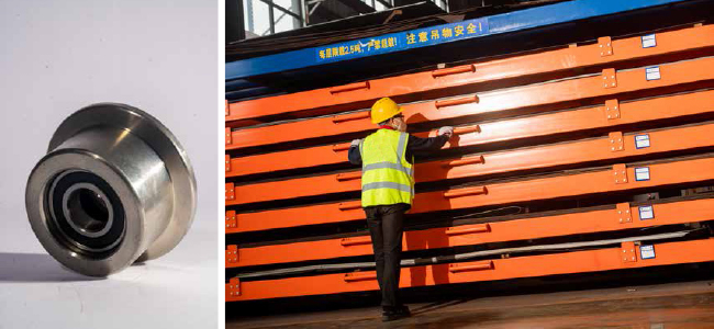 Roll Out Metal Structure Rack Heavy Duty Manual Horizontal Sheet Metal Storage Rack Industrial Use