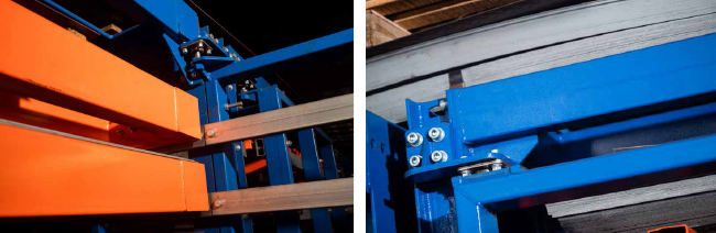 Roll Out Metal Structure Rack Heavy Duty Manual Horizontal Sheet Metal Storage Rack Industrial Use