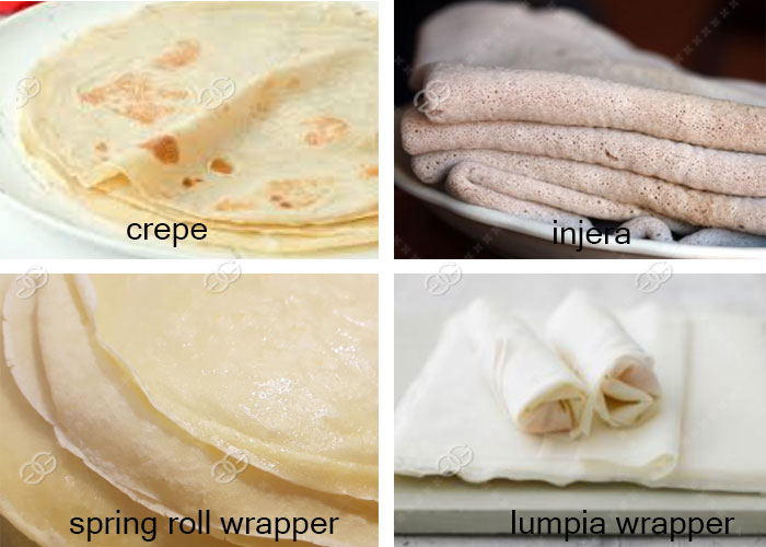 Crepe τα δείγματα μηχανών