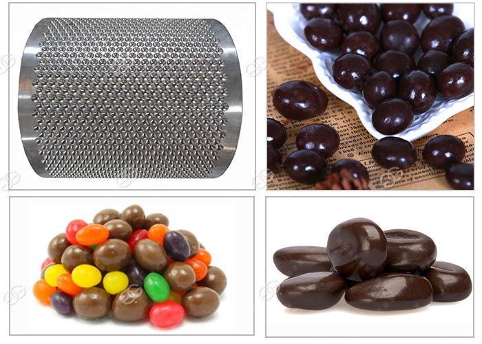 Haricot automatique de boule de chocolat faisant la machine