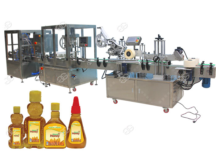 Equipo embotellador de la miel