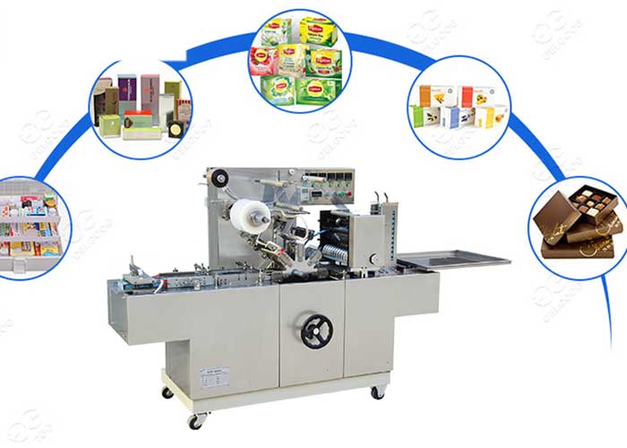 máquina de envolvimento do celofane do dvd