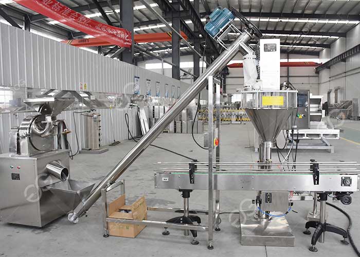 máquina de enchimento do pó do suco