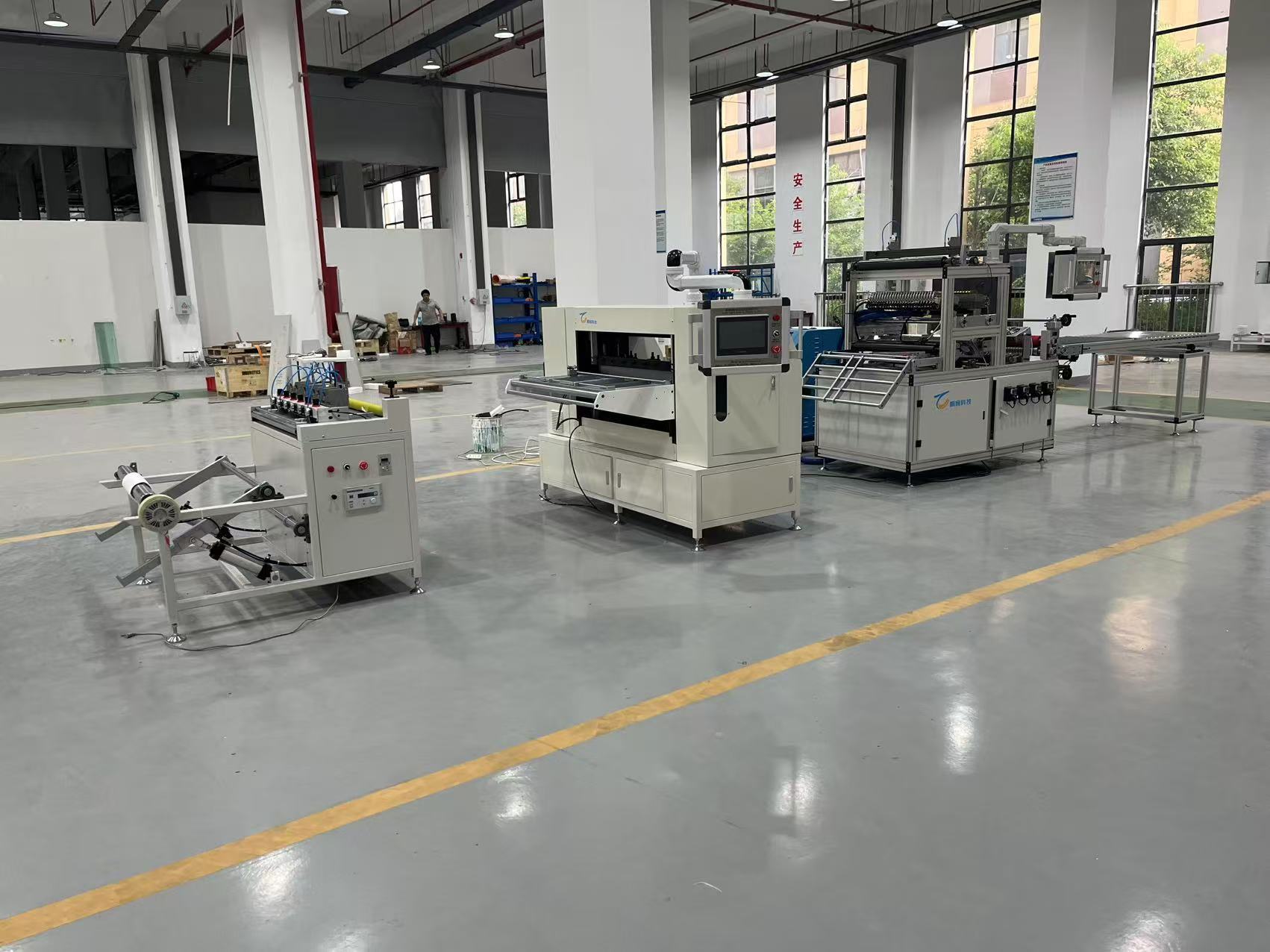 CNC Paper Pleating Machine in operation