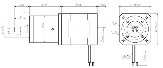 übersetzter hohe Präzisions-drehmomentstarker Schrittmotor elektrischen NEMA 17 Schrittmotor-NEMA 17 Schrittmotors mit Getriebe 0