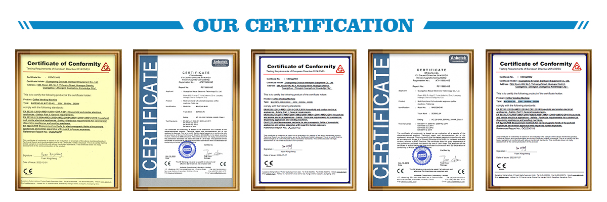 Evoacas company certificates