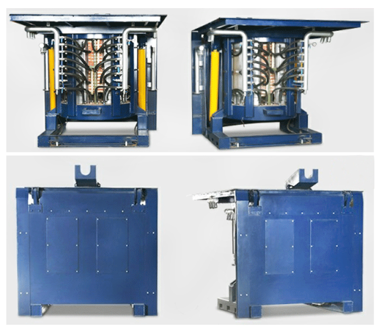 forno ad induzione elettromagnetico di fusione d'acciaio di Coreless del ghisa del rame del residuo del ferro 1t