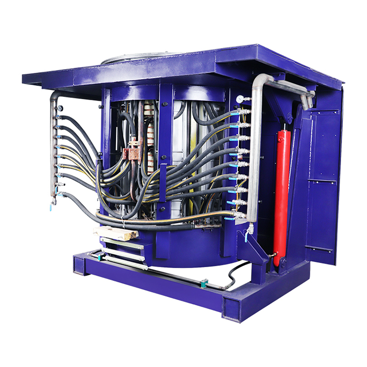 forno ad induzione elettromagnetico di fusione d'acciaio di Coreless del ghisa del rame del residuo del ferro 1t