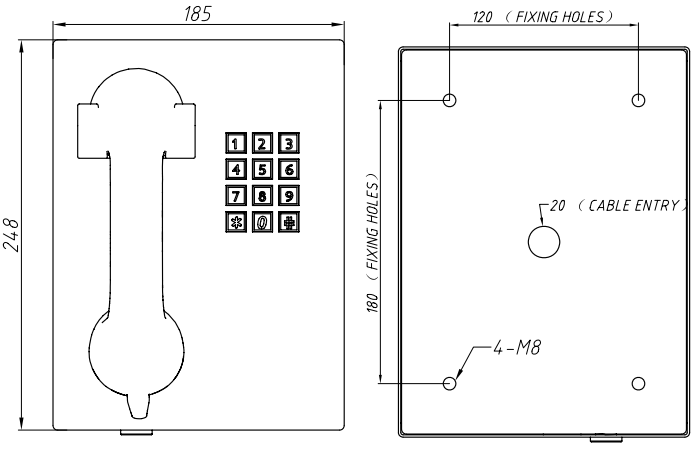 Heavy Duty, Vandal Resistant Metal Telephones