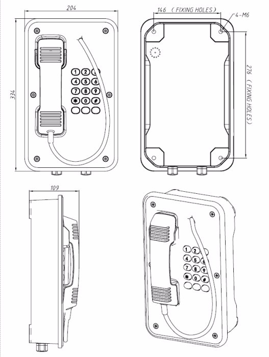 OEM Robuste Hook Switch Telephone 1