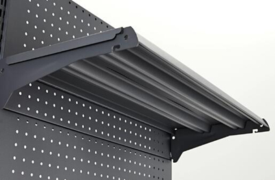  Scaffali di esposizione della drogheria di Pegboard del nero di Access rapido quattro livelli