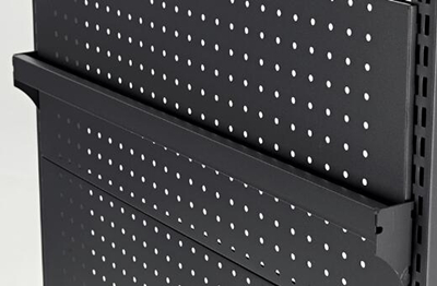  Scaffali di esposizione della drogheria di Pegboard del nero di Access rapido quattro livelli