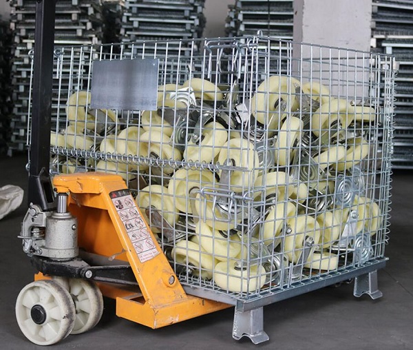 4000lbs plegable soldó con autógena el ″ 40 L del ″ D x de los envases 32 de la malla de alambre ″ 34 H de x