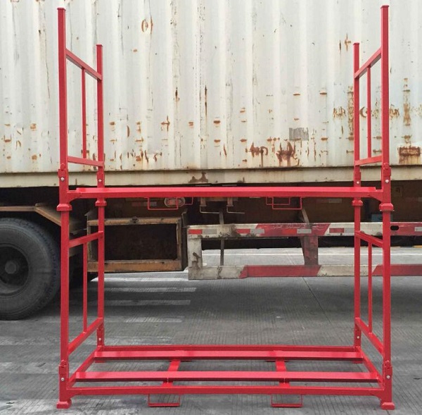 Stackable ράφια ροδών αποθήκευσης αποθηκών εμπορευμάτων Collasible που συσσωρεύουν το ύψος 3