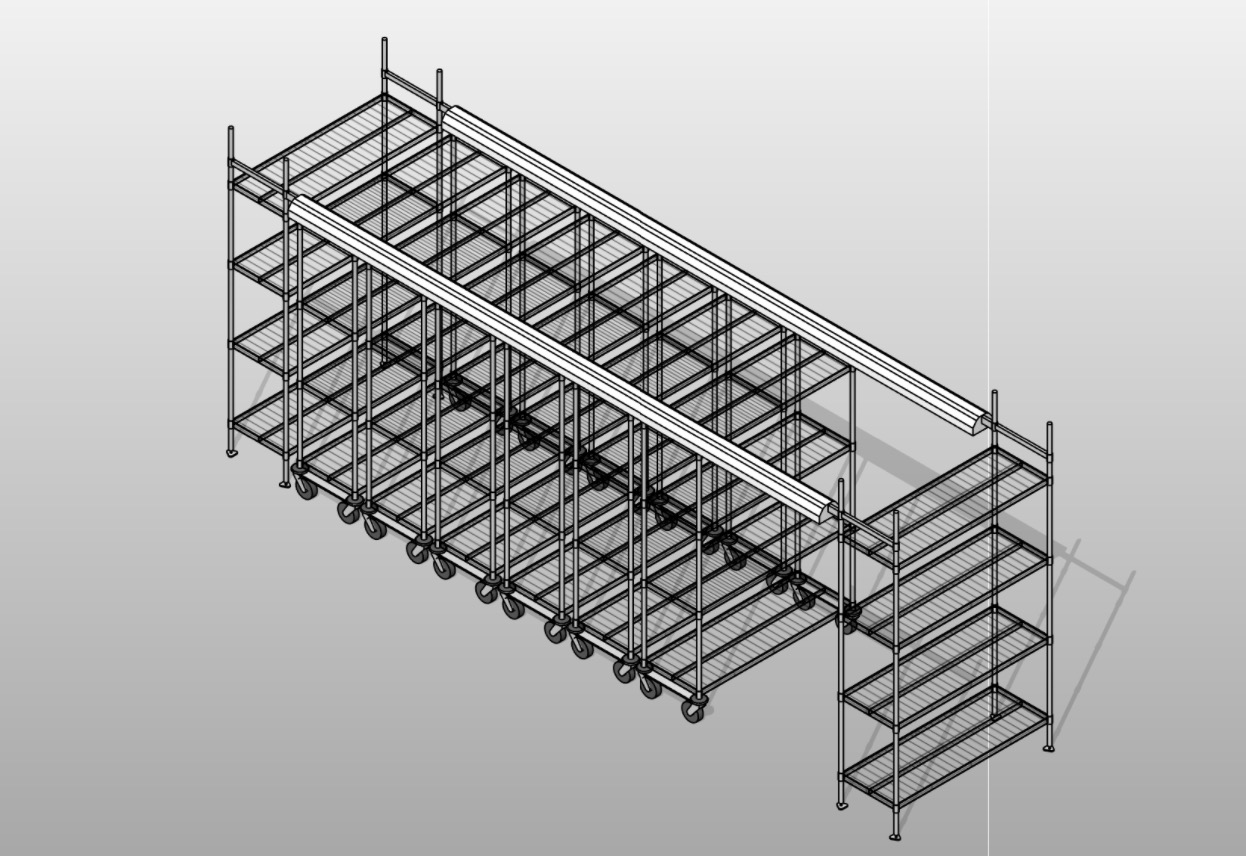móvel industrial do sistema do shelving