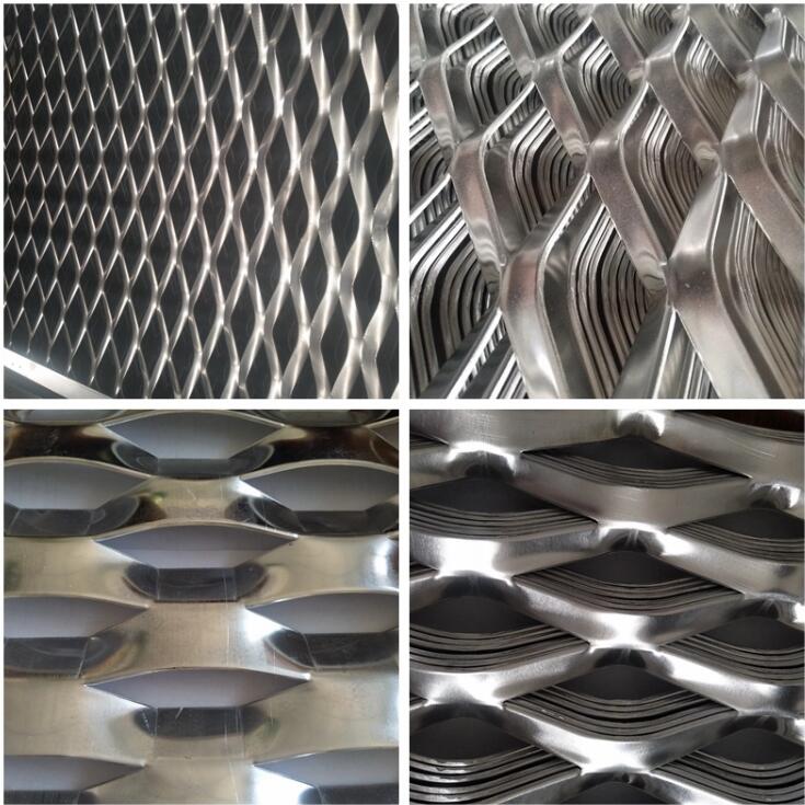 Detail von Aluminium erweiterten Lochblättern