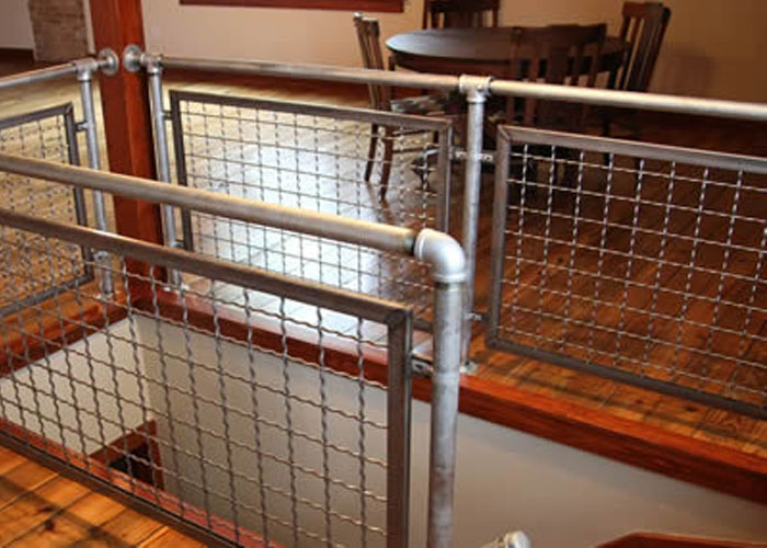 grillage serti par replis par aluminium
