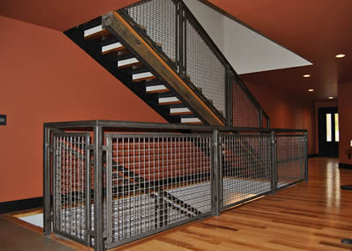 grillage serti par replis par aluminium
