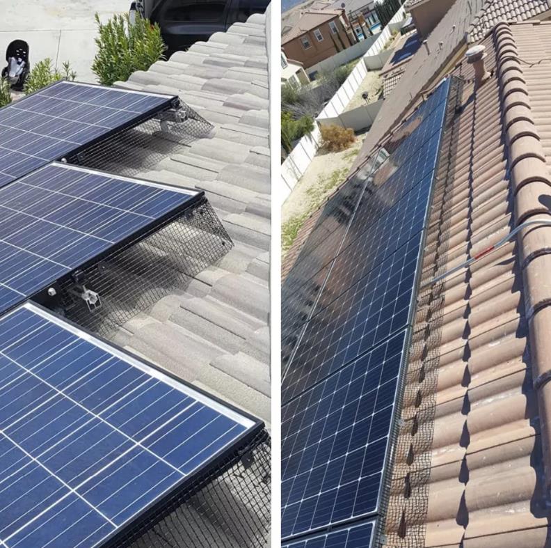 Protección del panel solar