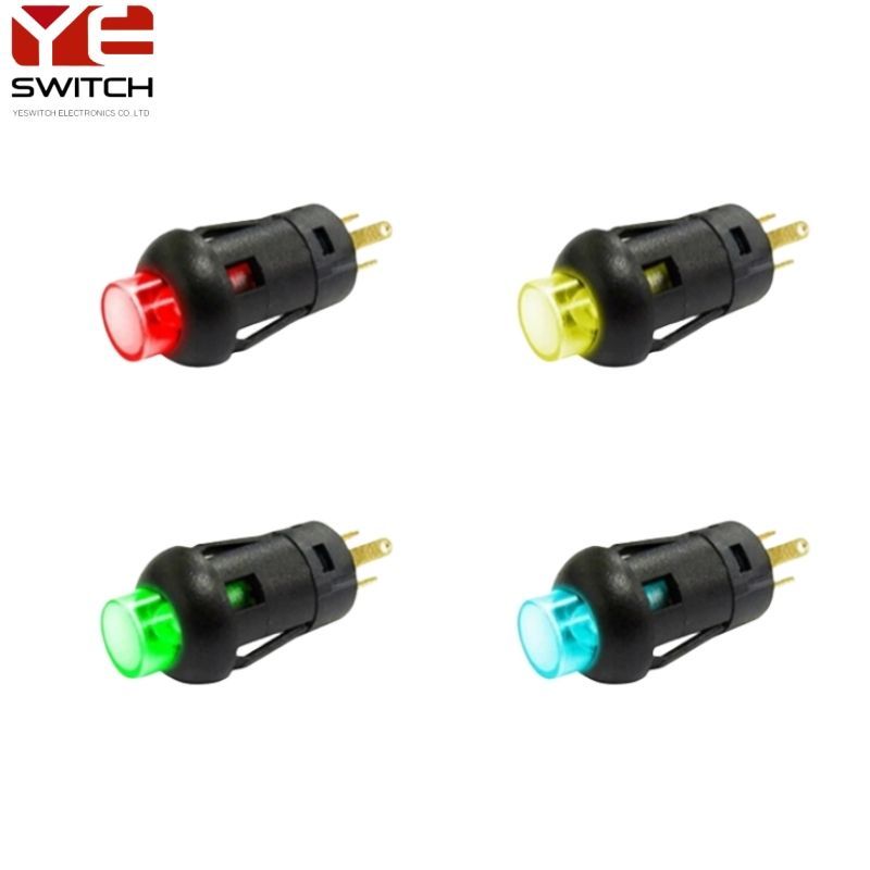 8mm Momentary Spst LED Round Push Button Switch