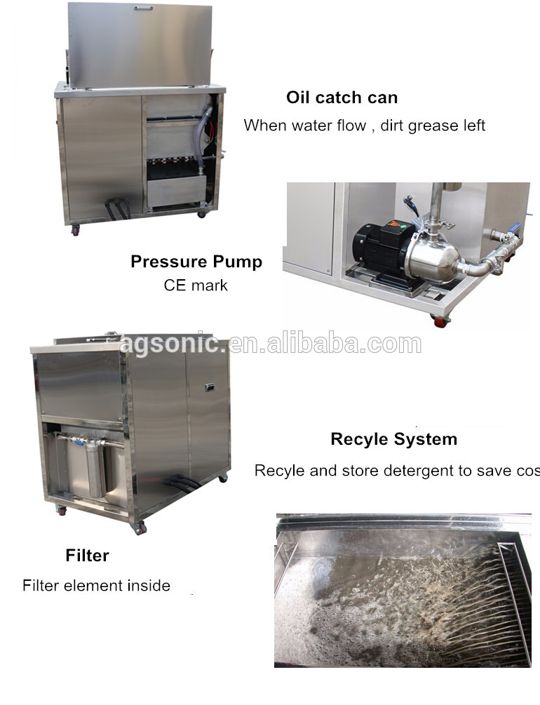 Pulendo tutto il tipo pulitore ultrasonico industriale marino 300 L/500 L dei motori diesel