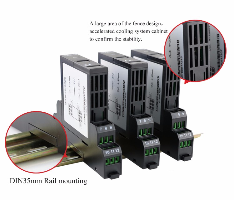 Isolant d'une sécurité inhérente du signal 4-20ma pour les entrées simulées de thermocouple