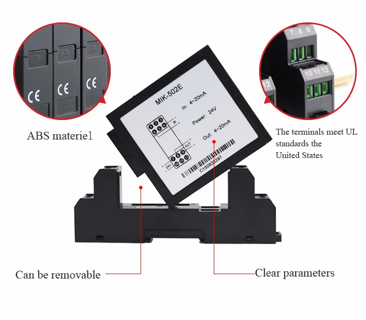 Isolant d'une sécurité inhérente du signal 4-20ma pour les entrées simulées de thermocouple