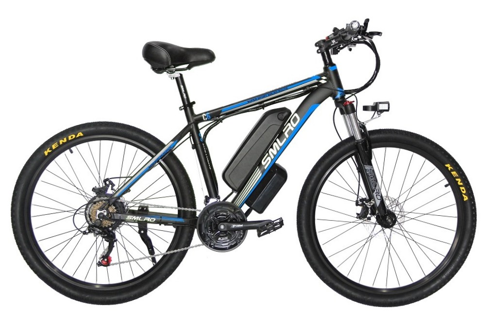 1000W bici elettrica SMLRO C6 26 della batteria al litio del motore 16AH