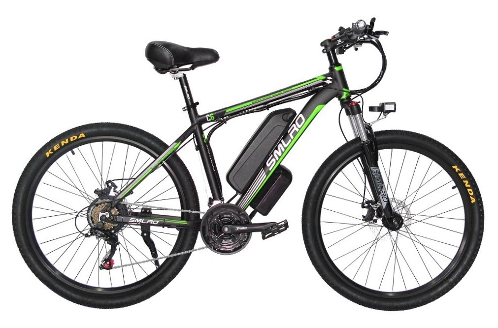 1000W bici elettrica SMLRO C6 26 della batteria al litio del motore 16AH