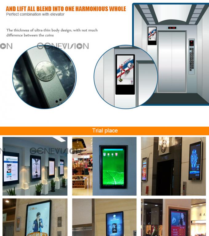 18.5 lift verticale digitale signage/LCD adverterende speler slanke monitor 1080p