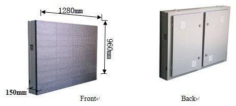 P20mm 10X4m フル カラー RGB のすくいのビデオ屋外の曲げられた導かれた表示