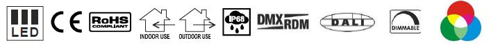 χαρακτηρισμένο διπλό χρώμα ΚΔ, RGB, RGBW IP68 ή CE ROHS λουρίδων των οδηγήσεων νέου IP68 dimmable