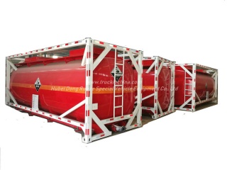 Custermizing ISOTank Container 16KL -21KL Acid, Alkaline And Salt HCL, NaOH ,NaCIO Bleach UN1791