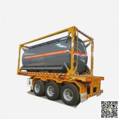20FT ISO Tank Container 18 -21CBM HCl (max 35%), NaOH (max 50%), NaCLO (max 10%)