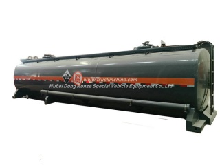 30FT 40FT Hydrochloric Acid ISO Tank Container 26KL -28KL Steel Tank Lined LDPE 16mm