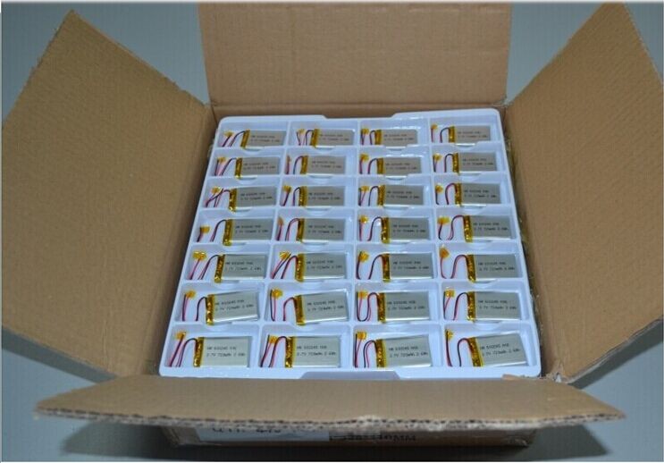 Lage self-discharge Li-polymeer batterij 401230 de batterij van het het lithiumpolymeer van 100mah 3.7v