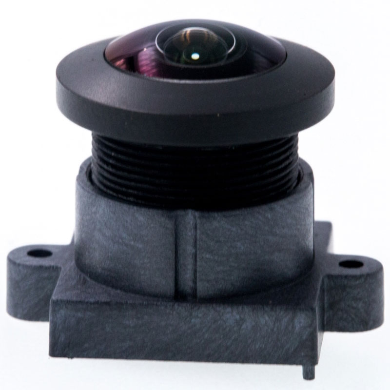 Το εργοστάσιο παρέχει fisheye το φακό F2.8 8mp 225Deg 1.0mm CCTV έξοχος ευρύς φακός καμερών γωνίας 8MP Fisheye M12