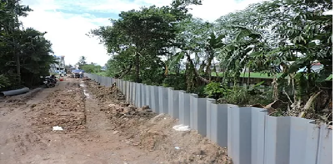 Composite Sheet Pile Vinyl Extrusion U Type Sheet Pile Grey 10MM Thickness 2