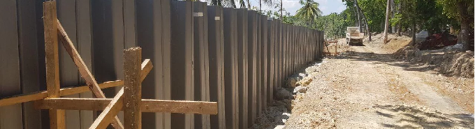 Composite Sheet Pile Vinyl Extrusion U Type Sheet Pile Grey 10MM Thickness 6