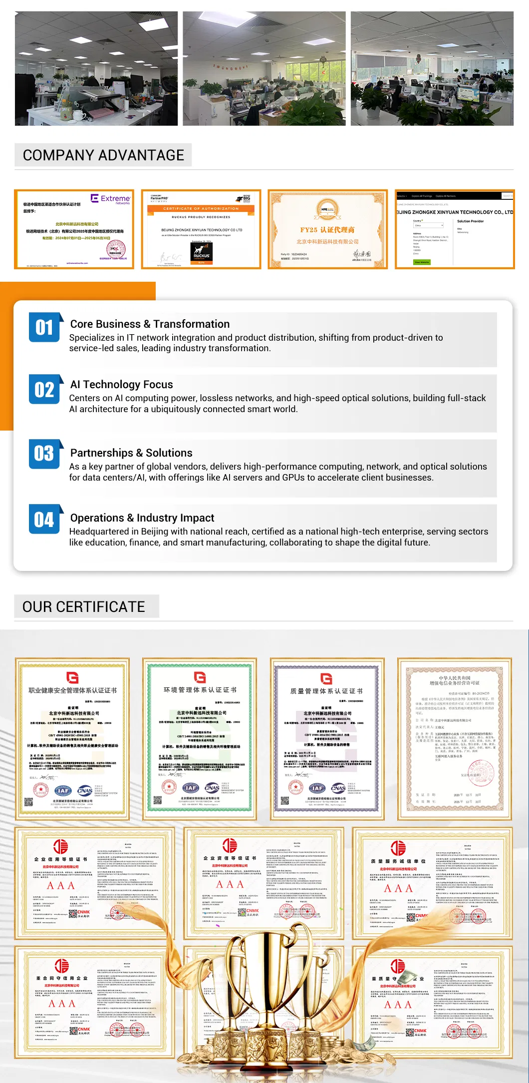 Ai Computing System with Total Liquid Cooling Rd-1110-G190kr49A
