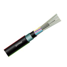 6 Core Outdoor Fiber Optic Cable Single Mode For Direct Buried with PE outer sheath