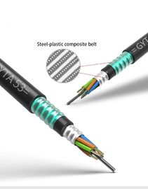 6 Core Outdoor Fiber Optic Cable Single Mode For Direct Buried with PE outer sheath