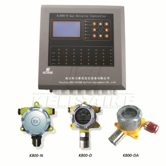 K1000-4 Bright LED Display Gas Detection Controller with 4 Channels