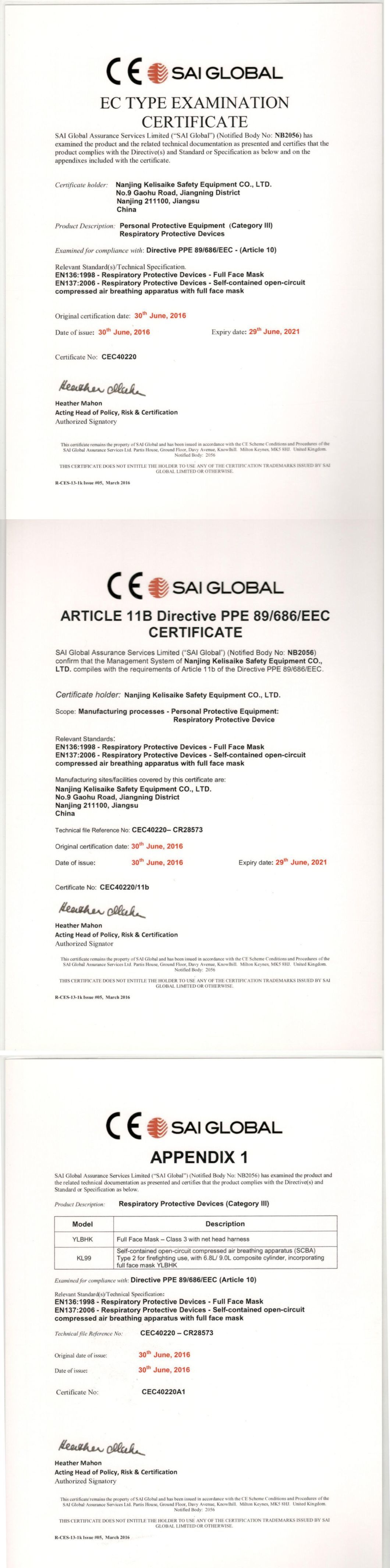 Scba Long Distance Radio Communication Protection Face Mask