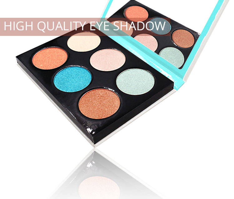 Color del OEM 6 alto ninguna paleta de encargo del sombreador de ojos de la etiqueta privada de la sombra de ojos del brillo del pigmento de Logo Manufacturers Makeup