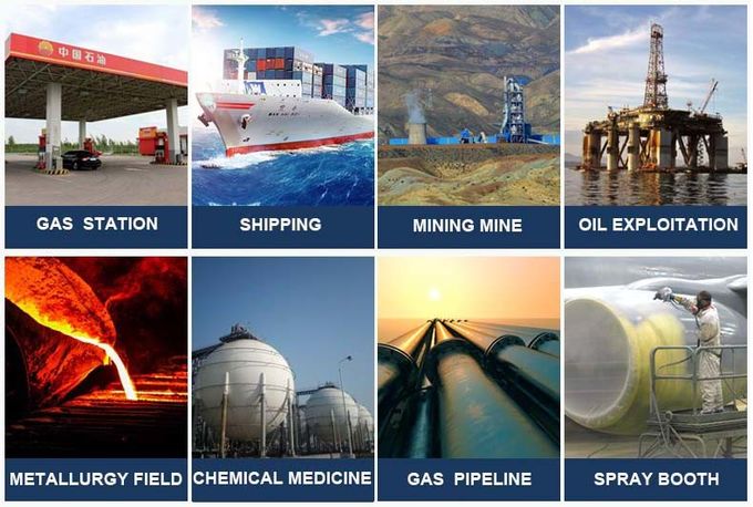 O2 de Co H2S 4 EX dans 1 alarme multi 2 de sonnerie de preuve de la poussière du détecteur de gaz ATEX