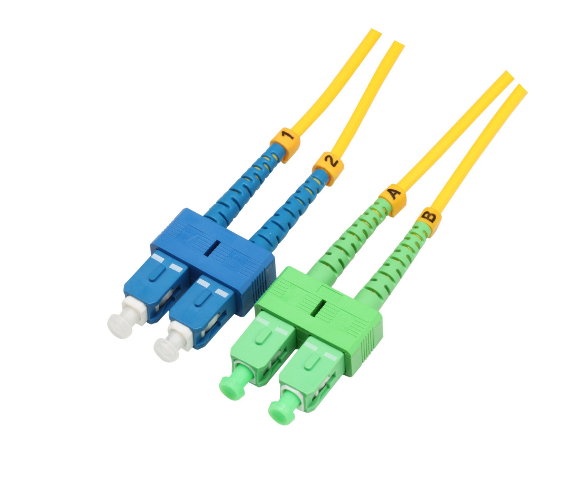 Sc a fibra ottica semplice UPC del cavo di toppa di 16ft CATV al singolo modo LSZH 1 di FC UPC