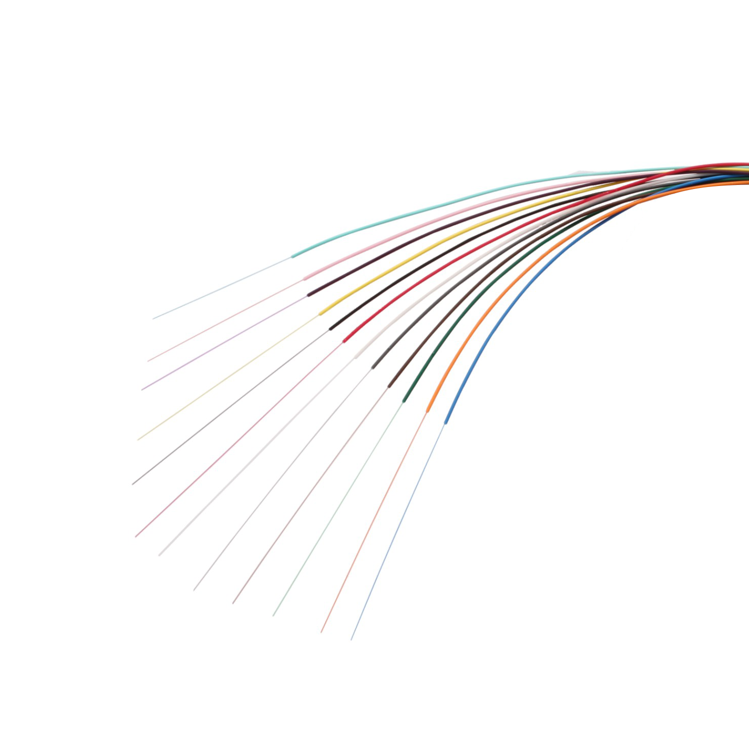 Treccia di LC APC di 12 colori, modo LSZH 1 della treccia di 2m 0.3dB IL LC singolo